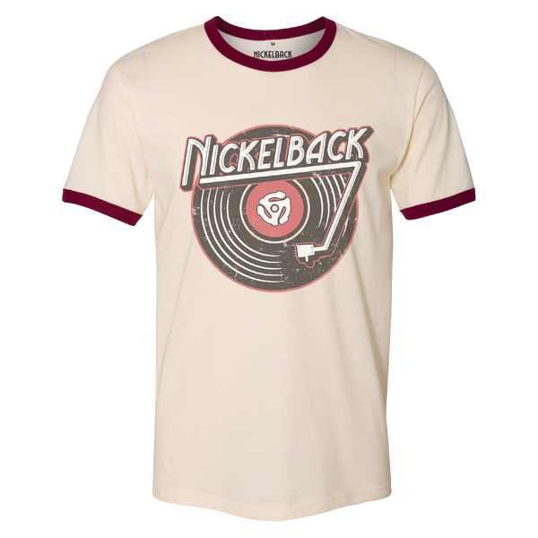 Record Natural Ringer Tee - Nickelback Official
